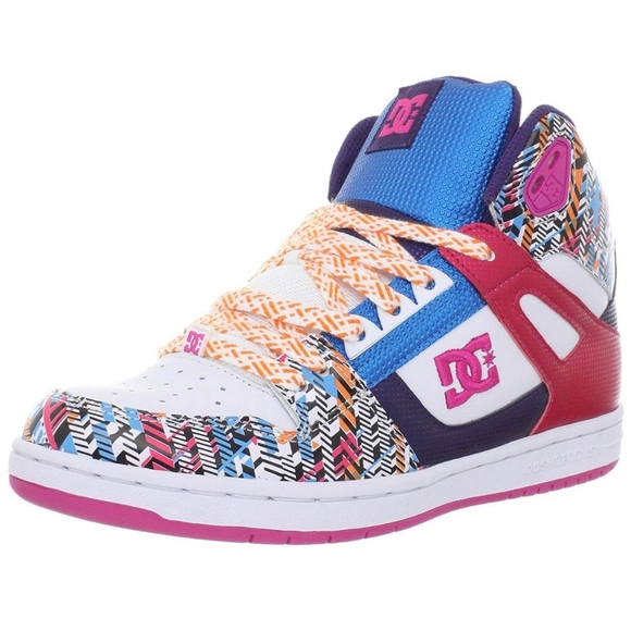 DC | Shoes | Dc Neon High Top Sneakers Sz 55 | Poshmark